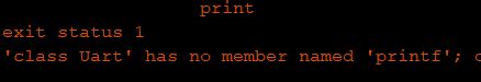 Class Uart Has No Member Named Printf Programming Arduino Forum