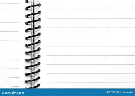 Lined Notebook Sheet Stock Image Image Of Notebook Babe 37132769