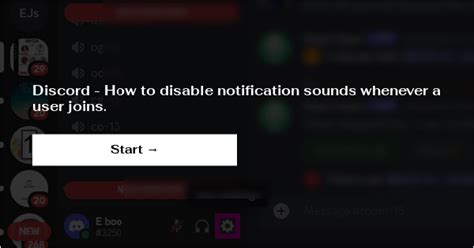 Discord How To Disable Notification Sounds Whenever A User Joins