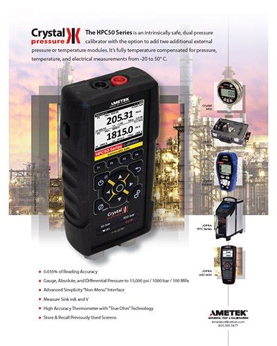 Ametek Crystal Hpc51 Intrinsically Safe Series Single 45 Off