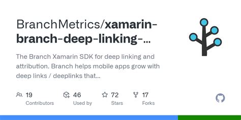 Github Branchmetricsxamarin Branch Deep Linking Attribution The