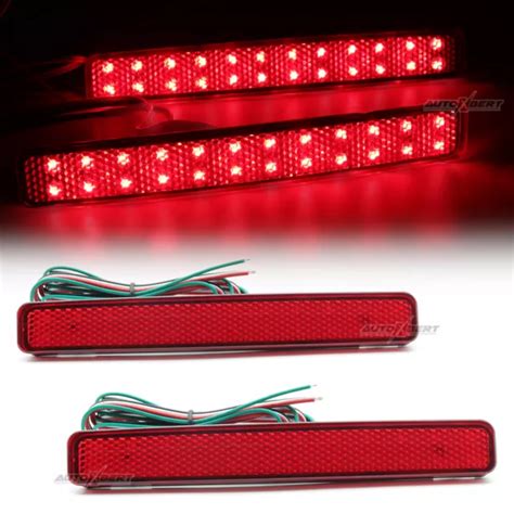 PAIR FOR VW Transporter T Red Lens Rear Bumper Reflector Tail Light L R PicClick UK