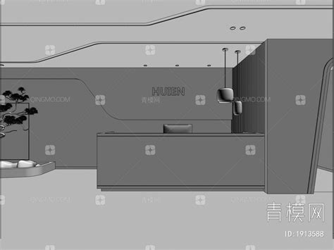 【公司前台 接待区 大堂 大厅 吊灯3d模型】 现代vr有灯光有贴图max2016公司前台 接待区 大堂 大厅 吊灯3d模型下载 Id1913588 免费3dmax模型库 青模3d模型网