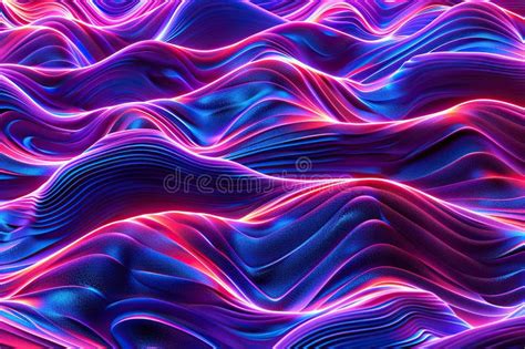 Beautiful Texture Surface Neon Wave Design Natural Abstract Background Stock Image Image Of