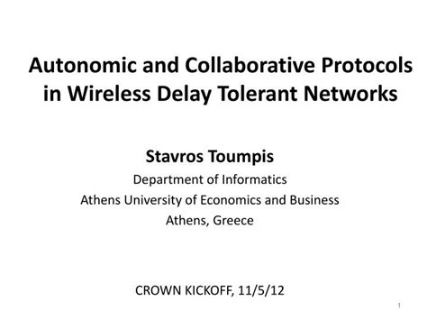 Ppt Autonomic And Collaborative Protocols In Wireless Delay Tolerant Networks Powerpoint