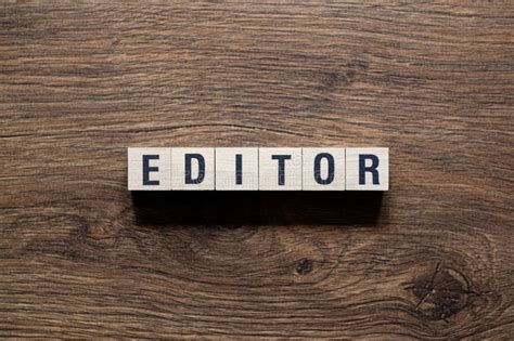 Editor Word Concept On Building Blocks Text Stock Image Image Of