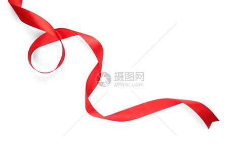白色背景上的红色缎带高清图片下载 正版图片503170072 摄图网