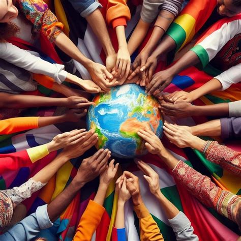 Different Cultures Coming Together Celebrating Diversity And Unity