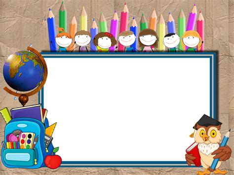 Marcos Escolares Png School Frame Png Etiquetas Preescolares Rainy