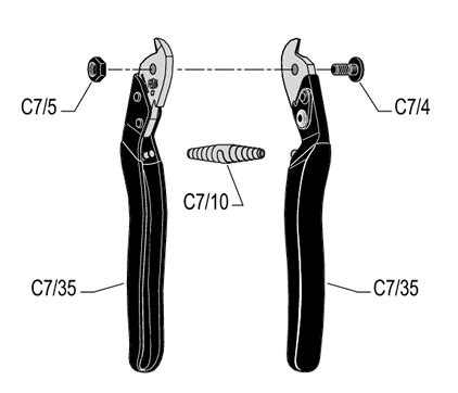 德品工器 FELCO C7 钢帘线剪