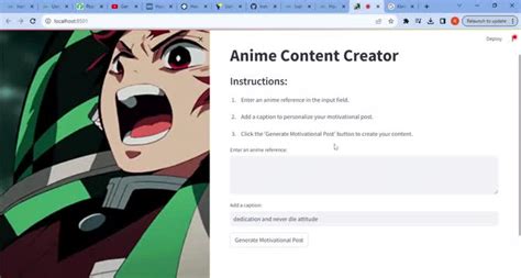 Rakshita Iyer On Linkedin Animecreator Streamlit Pythonproject