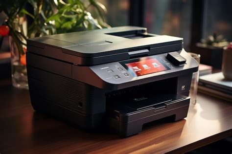 Premium Ai Image Multifunction Device Copier Scanner Printer In Office