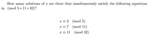 Solved How Many Solutions Of A Are There That Simultaneously Chegg Com