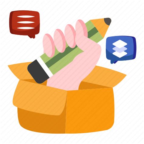 Writing Skill Writing Power Writing Parcel Writing Package Logistic Writing Icon Download
