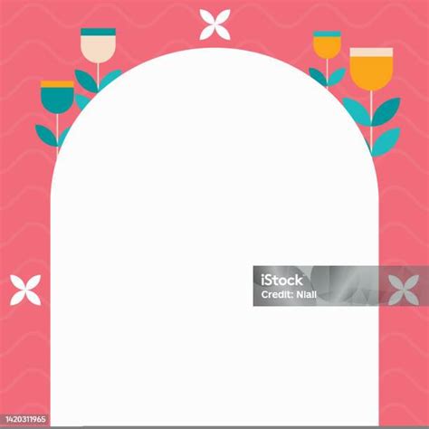 화려한 꽃과 단풍으로 장식 된 빈 프레임은 조화롭게 배열 여러 가지 빛깔의 꽃다발에 둘러싸인 빈 포스터 테두리유쾌하게 조직 0