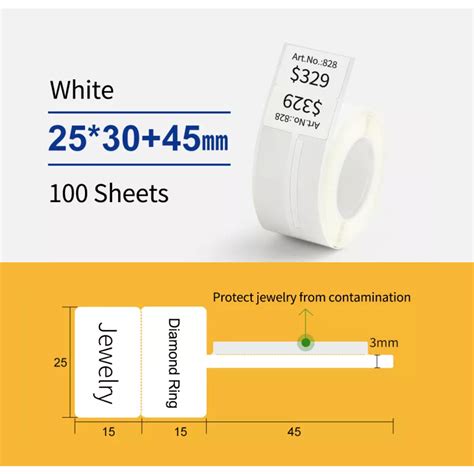 Niimbot B21 B1 B3s สติ๊กเกอร์กระดาษฉลากสําหรับติดเครื่องประดับ Shopee Thailand