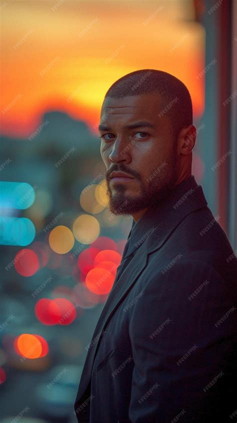 Premium Photo A Man Standing In Front Of A Window Looking At The Camera