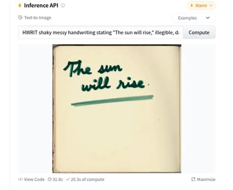 Flux Handwriting Model AI Mimicing Human Handwriting