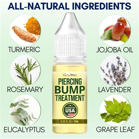 Getuscart Bodyj4you Piercing Keloid Bump Removal Natural Oil