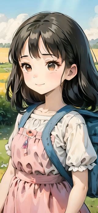 田园小女孩壁纸 田园小女孩手机壁纸 田园小女孩手机动态壁纸 元气壁纸