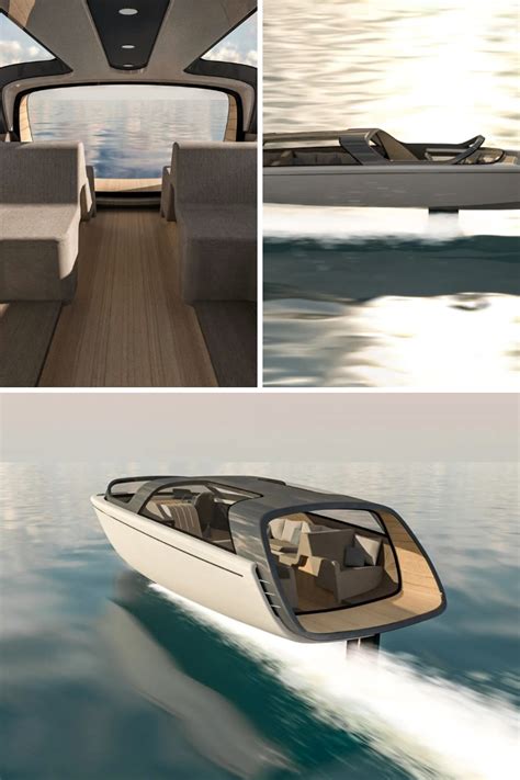Bullet Shaped Electric Hydrofoil Superyacht Tender Can Casually Reach