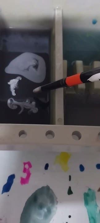 검은 물감🖤 위에 하얀 회오리🌪🔳 Youtube