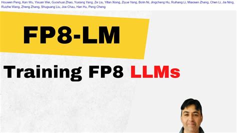 Fp8 Lm Training Fp8 Large Language Models Youtube