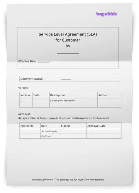 Free Sla Template Free Printables Hub