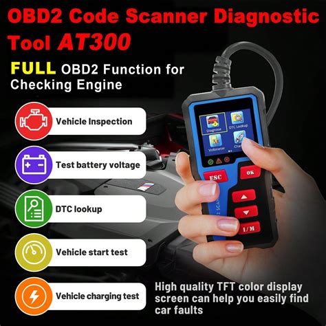 OBD2 Code Reader OBDII EOBD Car Code Scanner Check Engine Light Fault Code Reader Cranking