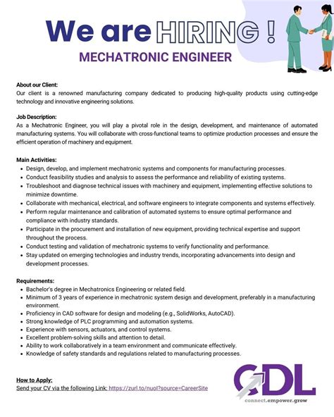 kaziweza on linkedin 🌟 join our client s team as a mechatronic