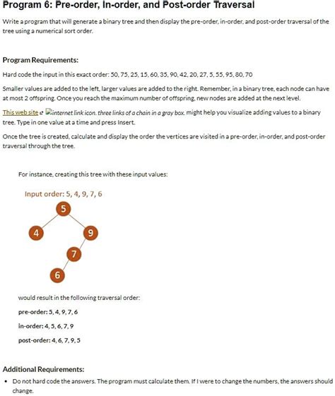 Java Please Write A Program That Will Generate A Binary Tree And Then