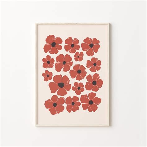 Poppy Print Etsy