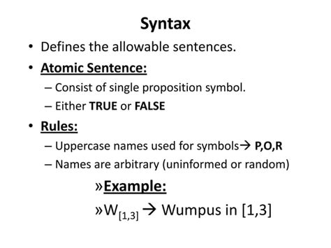 propositional logic and inference pptx