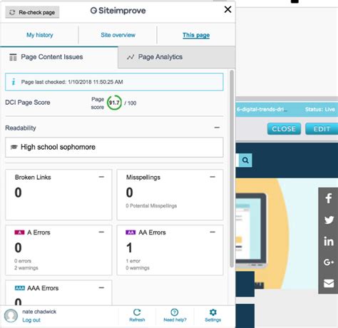 siteimprove cms plugin