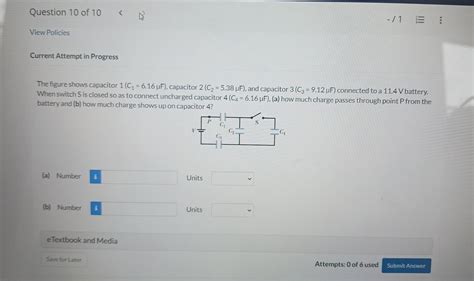 Solved The figure shows capacitor 1 C1 6 16μF capacitor Chegg com