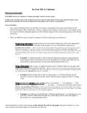 Mla In Text Citation Worksheet Worksheets Library Worksheets Library