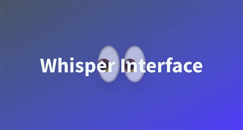 Whisper Interface A Hugging Face Space By Logeswaransr Whisper Interface A Hugging Face Space By Logeswaransr