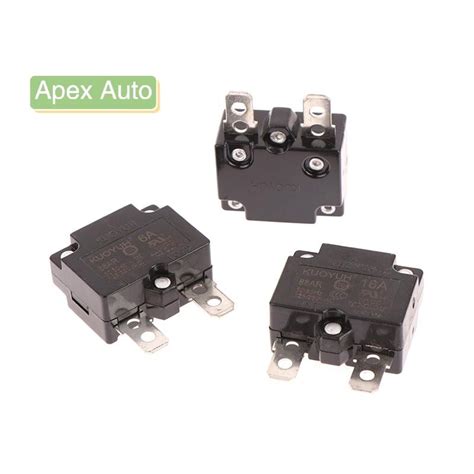 Apex Auto 1pc ใหม่ 88ar 3a 4a 5a 7a 8a 10a 15a 20a 25a รีเซ็ตอัตโนมัติ Circuit Breaker โอเวอร์