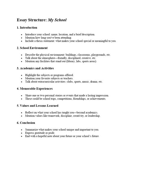 Essay School Pdf