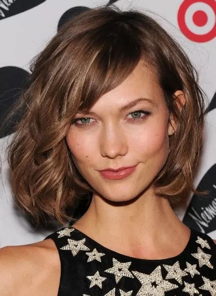Layered Chin Length Bob With Side Bangs