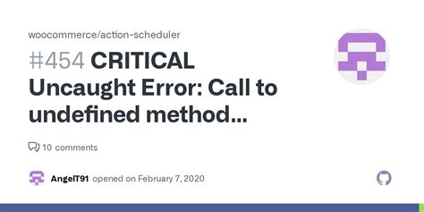 critical uncaught error call to undefined method actionscheduler dblogger unhook stored action