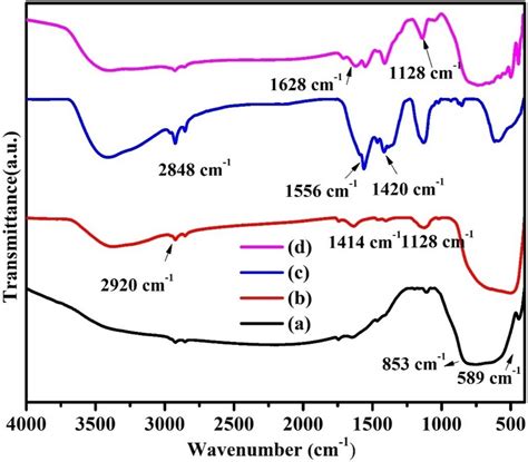 Ftir Spectra Of A Pure Tio2 B Ni Tio2 C S Tio2 D Ni S Tio2 Download Scientific Diagram