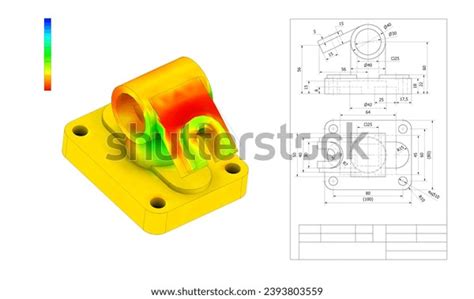 Fem Analysis Finite Element Method Fem Stock Illustration 2393803559