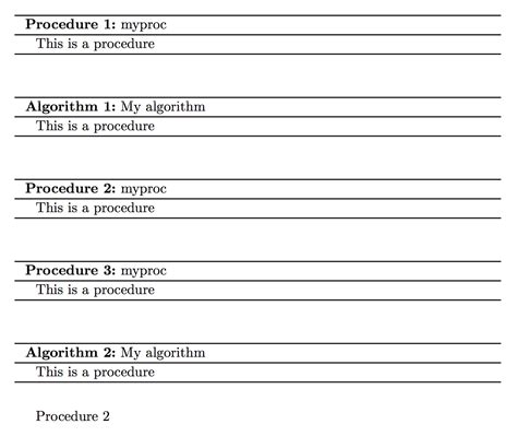 Numbering Procedure And Algorithm Independently In Algorithm2e Tex