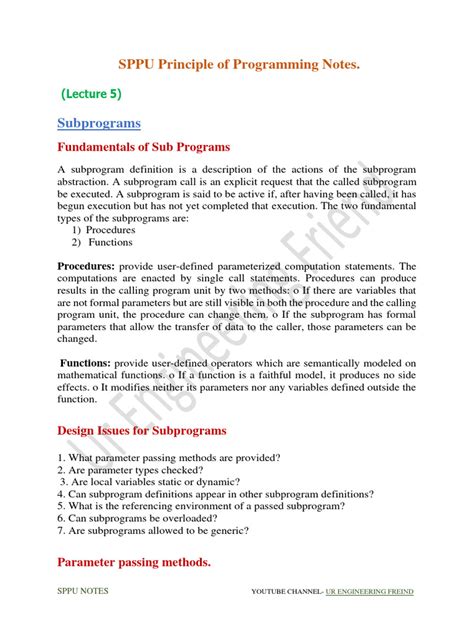 Ppl Lecture5 Pdf Parameter Computer Programming Data Type