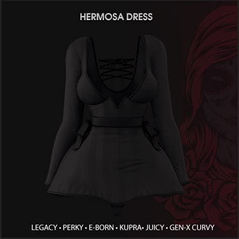 Second Life Marketplace Rokins Hermosa Dress Black