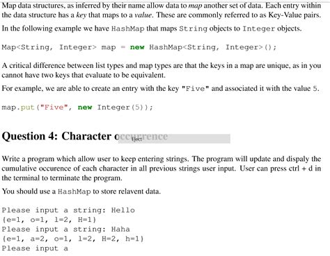 Solved Map Data Structures As Inferred By Their Name Allow