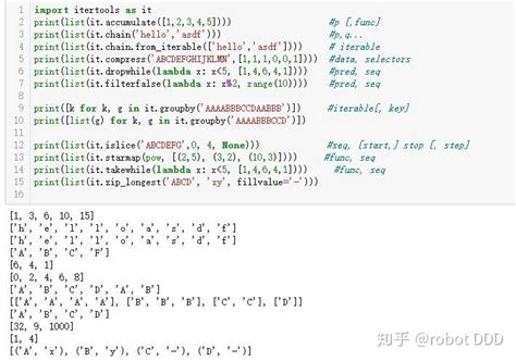Python Itertools 为高效循环而创建迭代器的函数 知乎