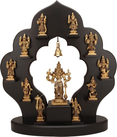 Vishnu Dashavatara 15 Inch Brass Lord Vishnu Australia Ubuy