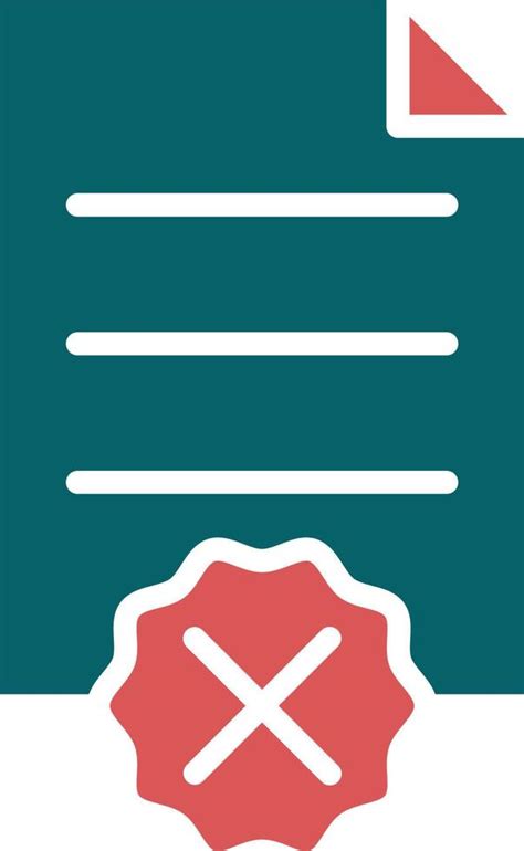 Rejected Icon Style 13221374 Vector Art At Vecteezy